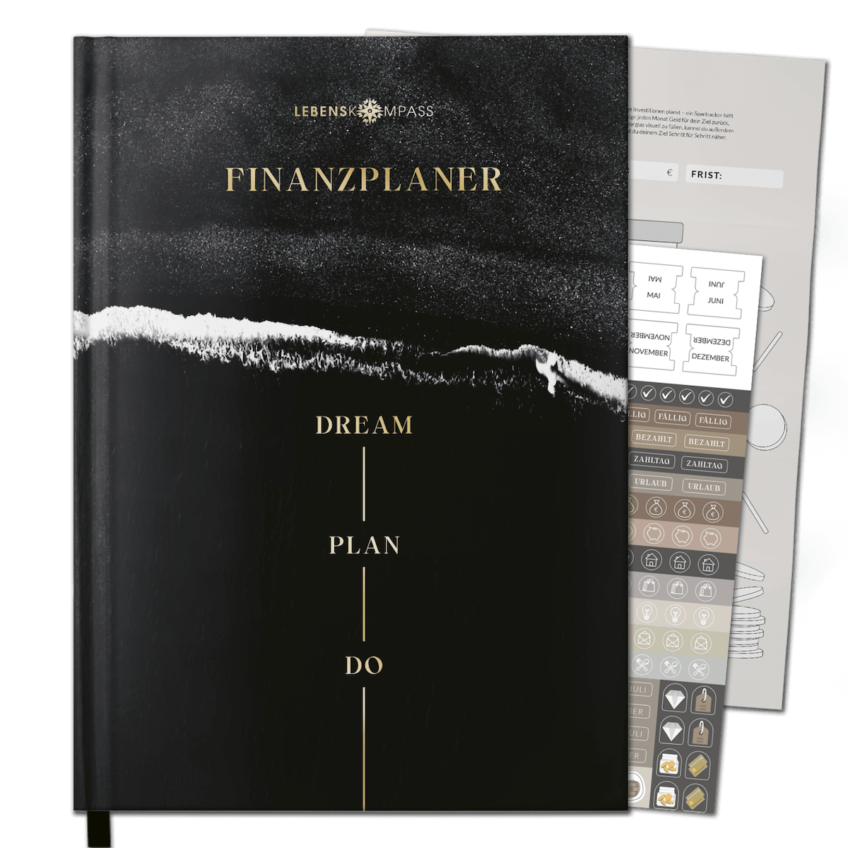 Finanzplaner A5 - 12 Monate Undatiert | Lebenskompass