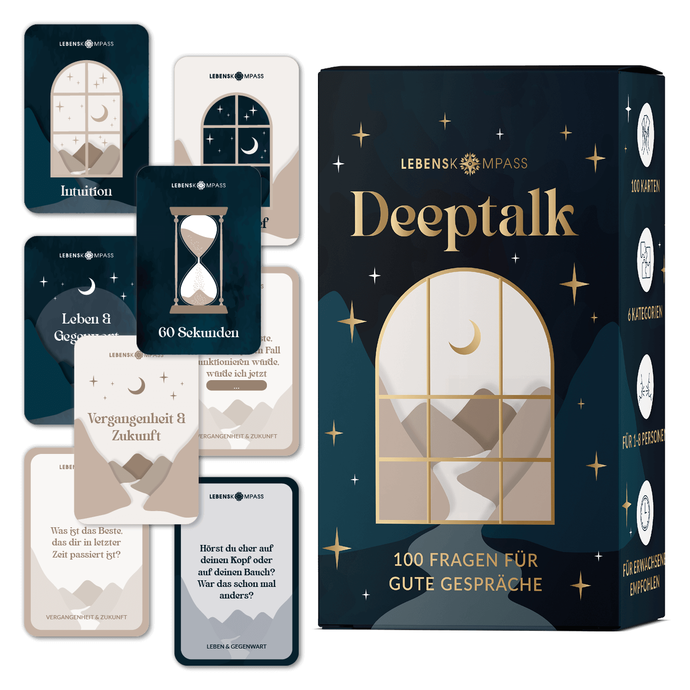 Deeptalk - 100 Fragen für Freunde, Familie & Paare