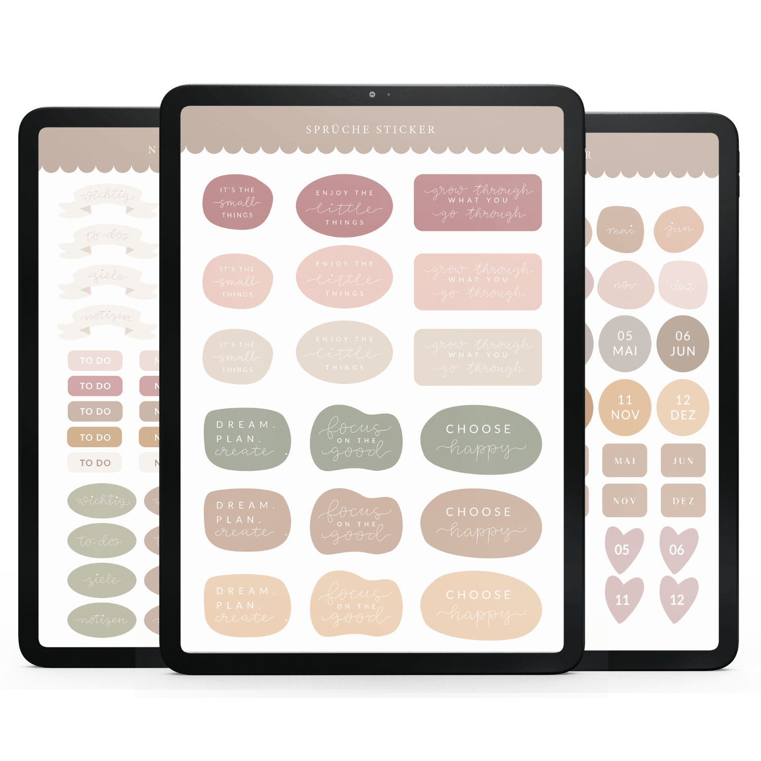 Digitales Sticker-Set | Lebenskompass